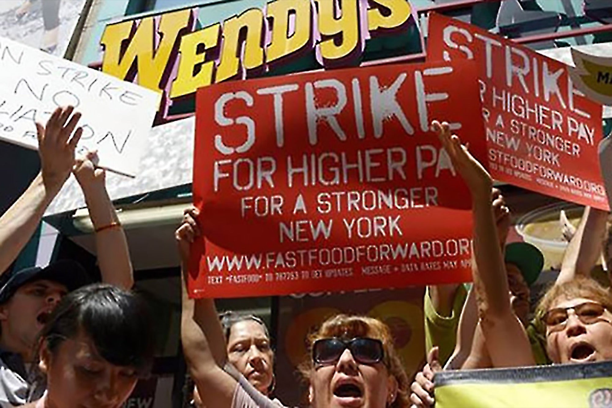 Thousands of Fast-Food Workers Strike to Raise Wages