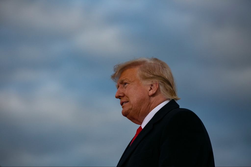 He's back! Donald Trump uploads his first post to his new social network