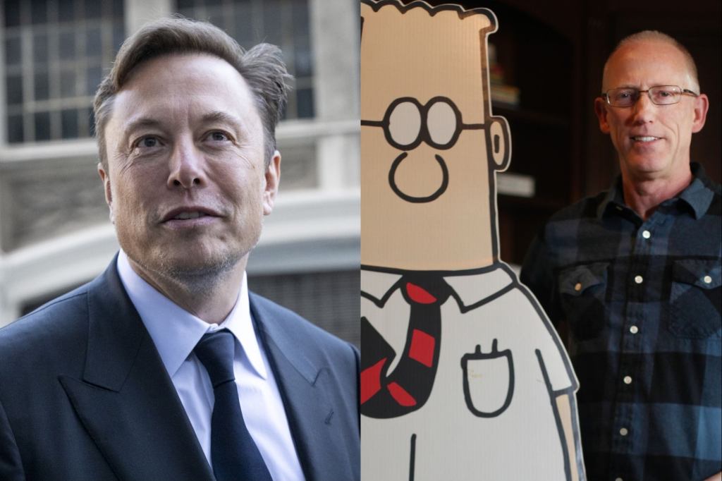 Elon Musk Calls Media 'Racist' in Response to Dilbert Creator