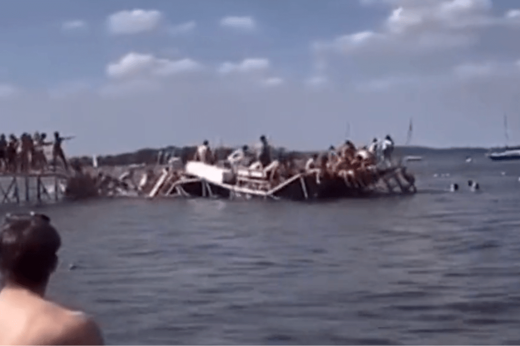Pier Collapses in Wisconsin as Dozens Fall into Lake: Video