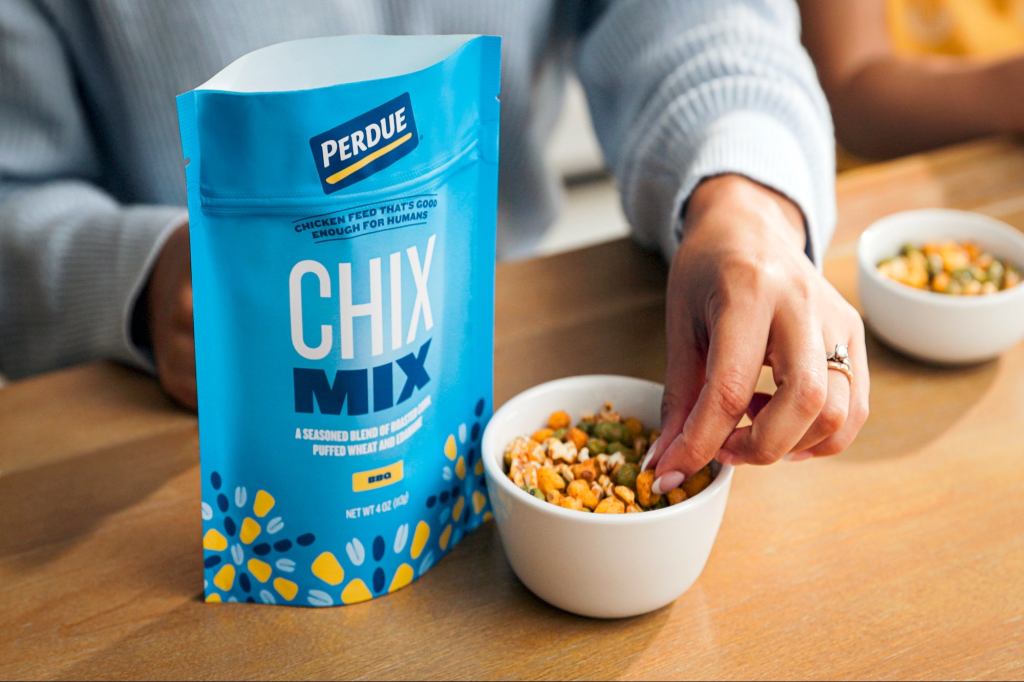 Perdue Debuts Chicken Feed for Humans Called 'Chix Mix'