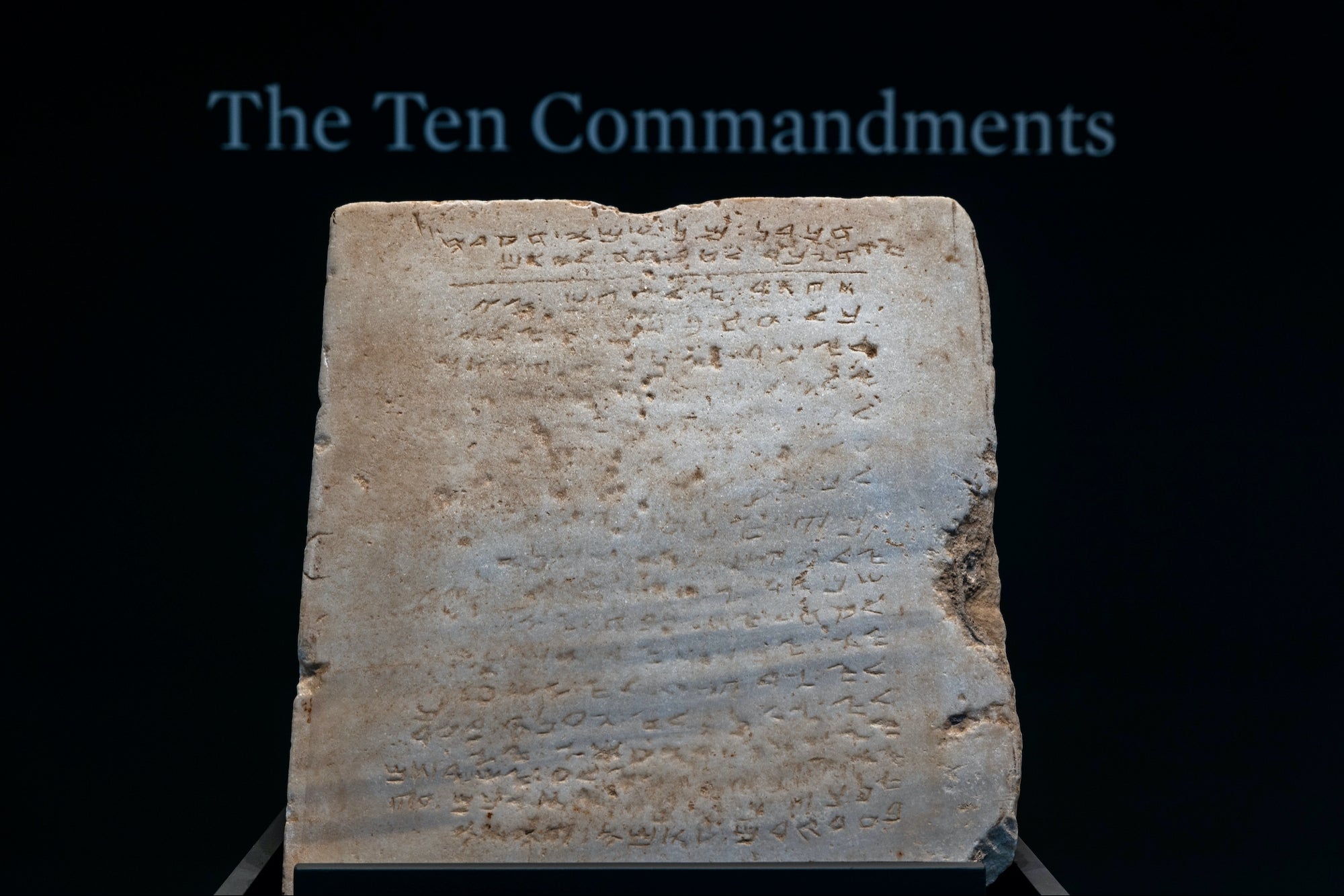 Ten Commandments Tablet Expected to Fetch Millions at Auction