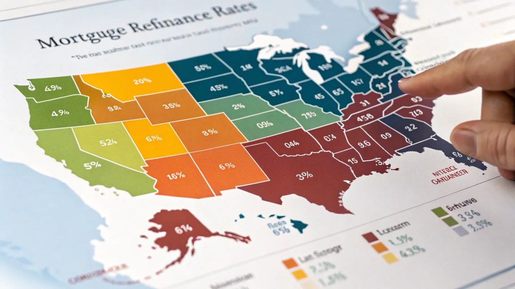 Interactive Map Reveals Mortgage Refinance Rates Across U.S. States